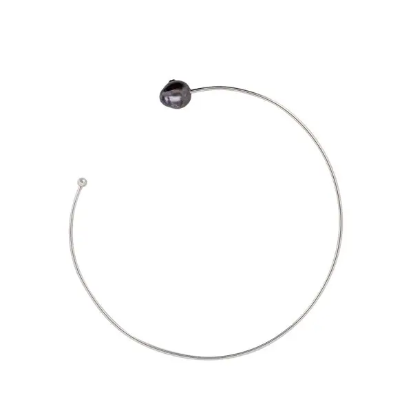 SILVER MOON Sterling Necklace With Pearl Shadow & Pearl - Silver