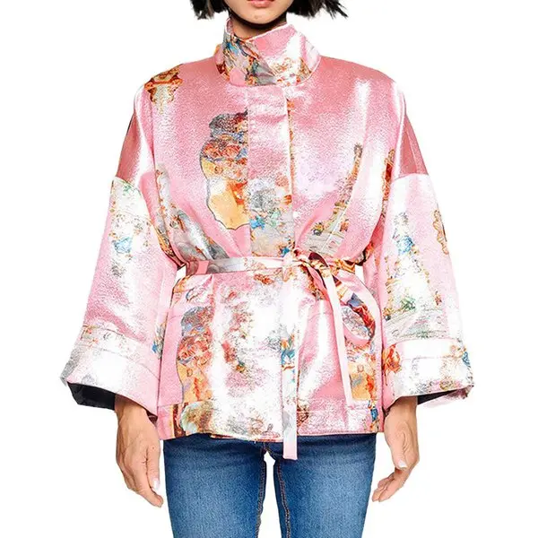 MAXJENNY Square Boxy Jacket Sicily Powder - Pink