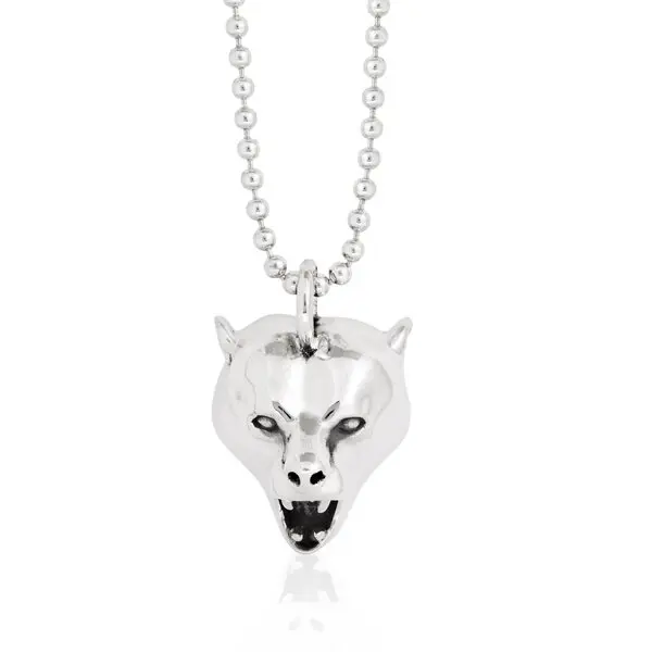 STRANGE FRUIT Bear Pendant - Silver