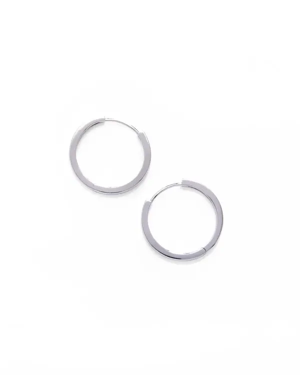 BELINDA JEWELZ Sierra Slim Hoops - Silver