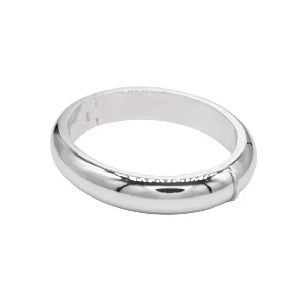 BELINDA JEWELZ Jade Chunky Bangle - Silver