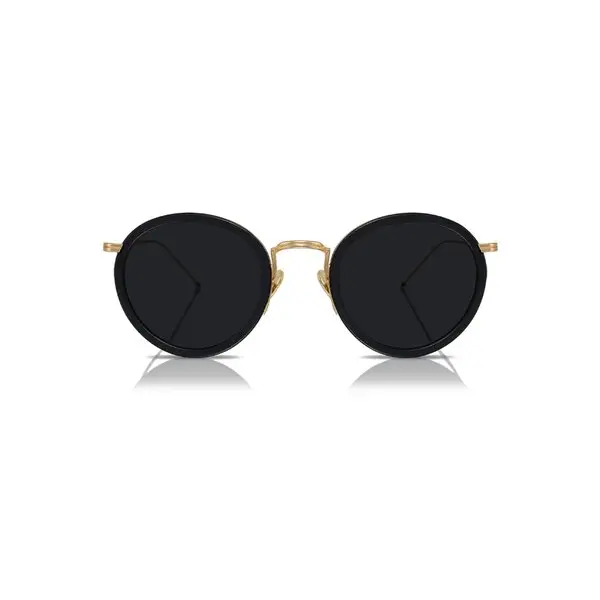 COSSINO Round Acetate Metal Blend Sunglasses