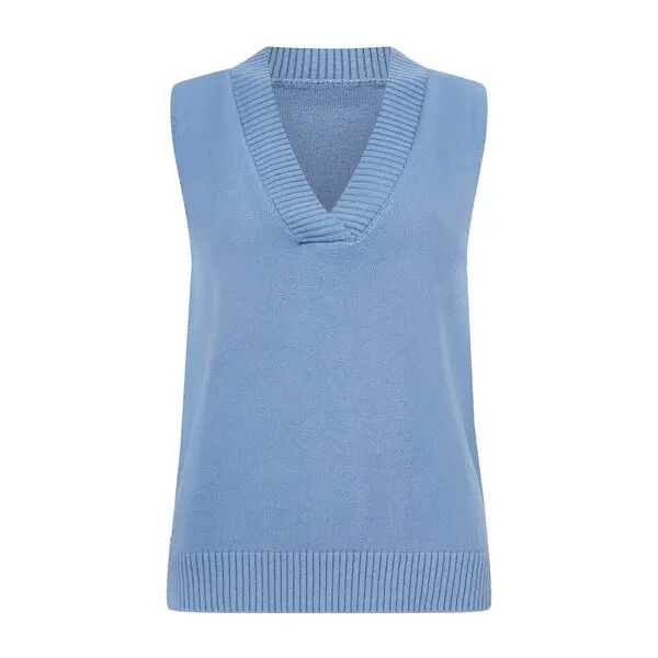 LULA-RU Vest Jumper - Blue