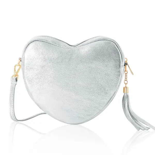 BETSY & FLOSS Venice Heart Bag - Silver
