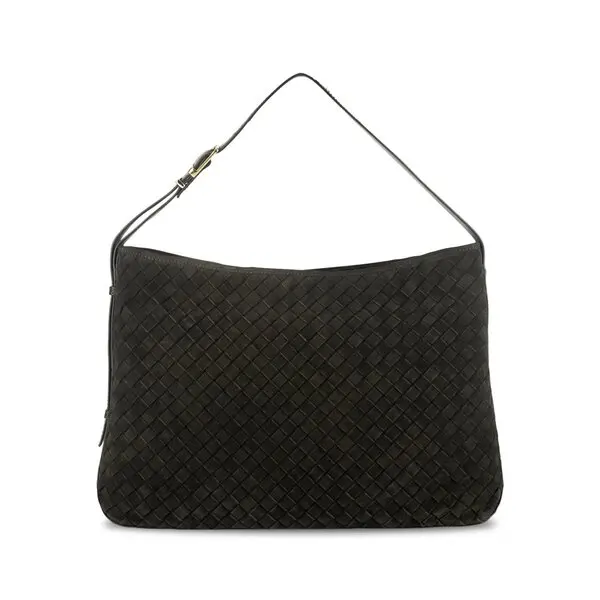 APATCHY LONDON The Holly Chocolate Suede Bag - Brown