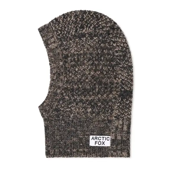 ARCTIC FOX & CO. The Alpaca Balaclava Hood Frosted Walnut - Brown