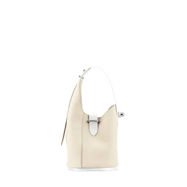 PUGNETTI PARMA Baby Bag Steel Butter - White