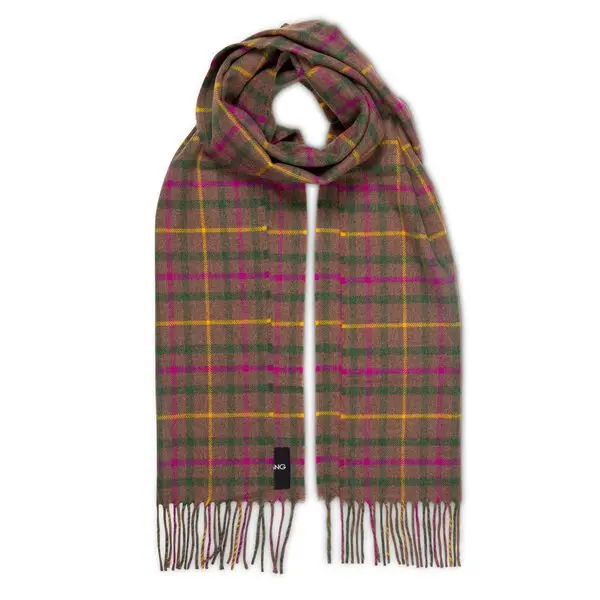 HEATING & PLUMBING LONDON The Eternal Edition Cashmere Scarf Multicolour Checks - Gray