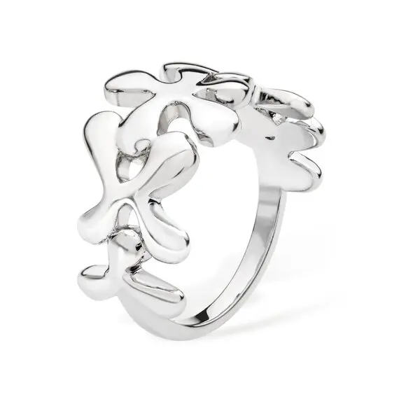 LUCY QUARTERMAINE Solid Sterling Splash Half Ring