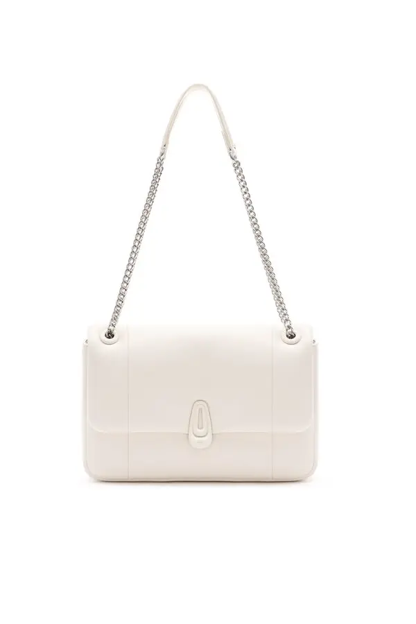 AMY LYNN Dallas Square Chain Bag - White