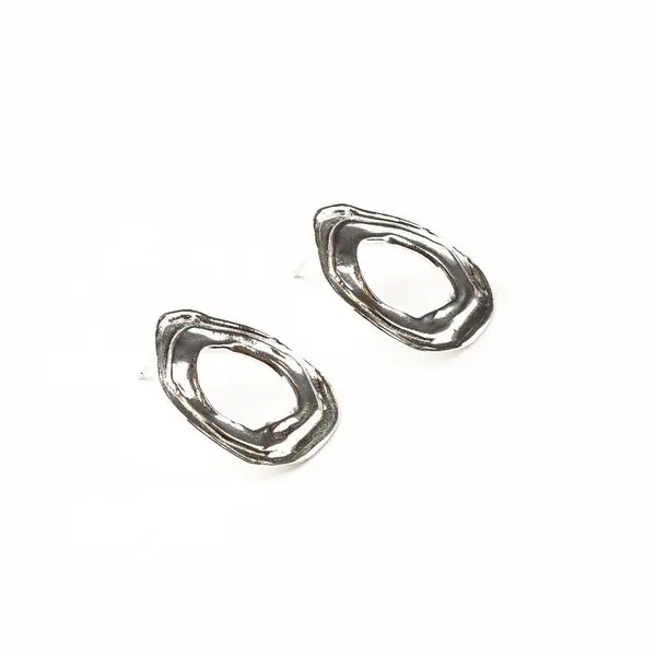 SARAHBIJOUX Lava Earrings - Silver