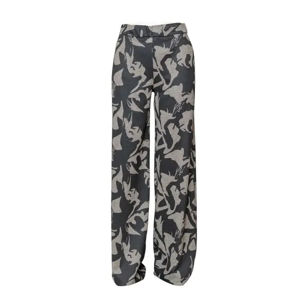 ARTISTA Black / Grey Tracey Palazzo Pants - Black/grey