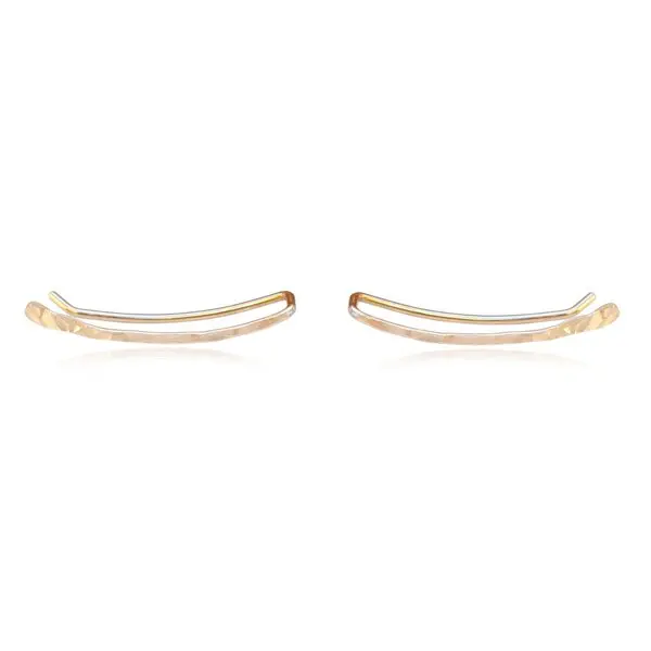 KIRI & BELLE Grace Climber Filled Earrings - Gold