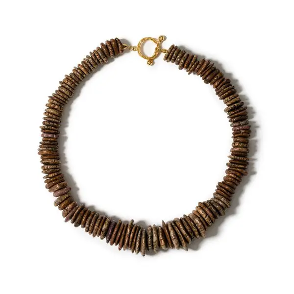 KYBELE STUDIO Desert Dune Necklace In Mocha Howlite - Brown