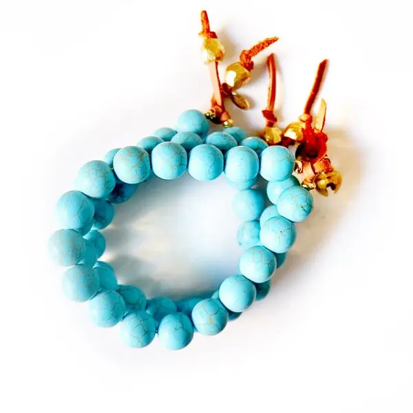 Persia Donà Jewelry Chunky Turquoise Mountain Bracelet - Blue