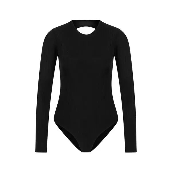 NAZLI CEREN Teresa Bodysuit - Black