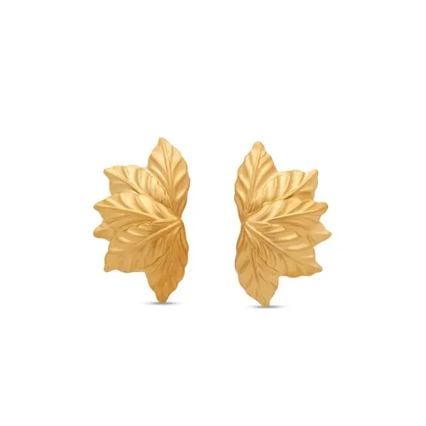 STEPHANIE BROWNE AUSTRALIA Sinatra Earrings In Matte - Gold