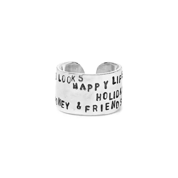 GEM KINGDOM Good Luck Ring - Silver