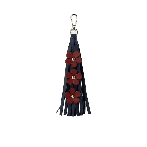 F3ROG BY RANA Blue / Red Blue & Red Triple Flower Keychain - Blue/red