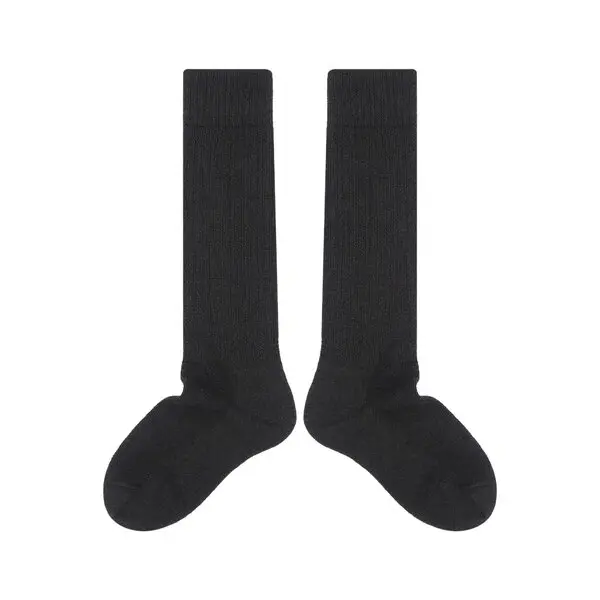 PEPER HAROW - MADE IN ENGLAND Wool Boot Socks Charcoal - Grey