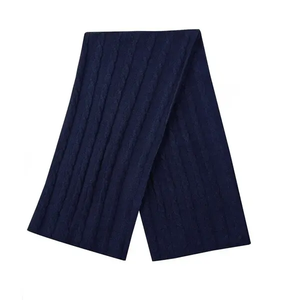 MOHAIR&ANGORA Mohair Scarf Myra Navy - Blue