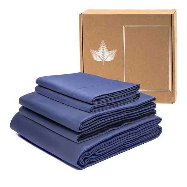 CANADIAN DOWN & FEATHER COMPANY Sheet Set Four Piece, Us King / Uk Super King Whale - Blue