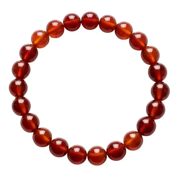 SEREE Manifest Collection Confidence Crystal Beaded Bracelet - Red
