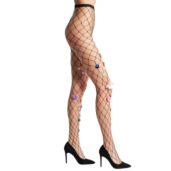 HIGH HEEL JUNGLE BY KATHRYN EISMAN Celebration Tights - Black
