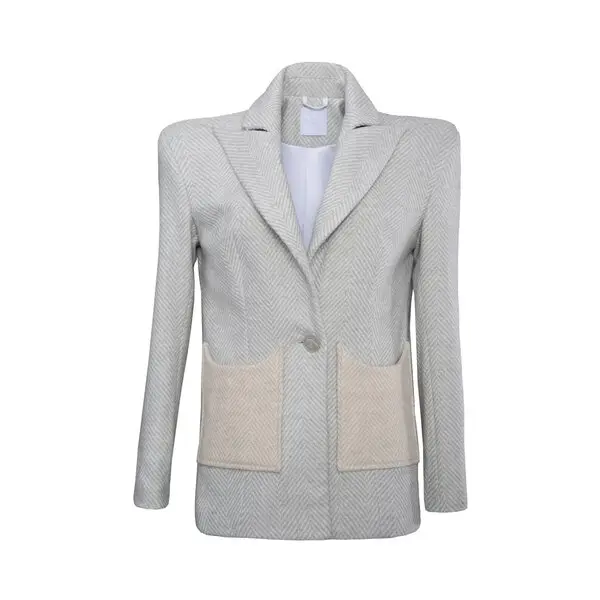 VESTIAIRE D'UN OISEAU LIBRE Neutrals Alpaca Wool Jacket - Gray
