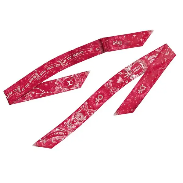 SILK&SOUL Taurus Zodiac Twilly - Red