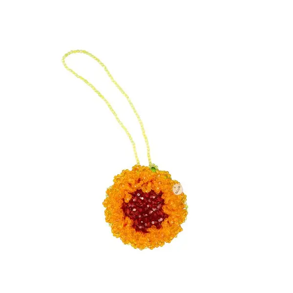 TILLIE BEADS Sunshine Sunflower Bead Mirror - Yellow