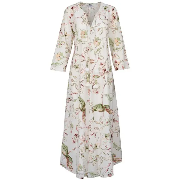 ANTRA DESIGNS The Maldiva Cotton Kaftan - White