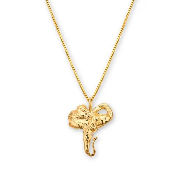EVA REMENYI Euphoria Elephant Necklace 14k - Gold