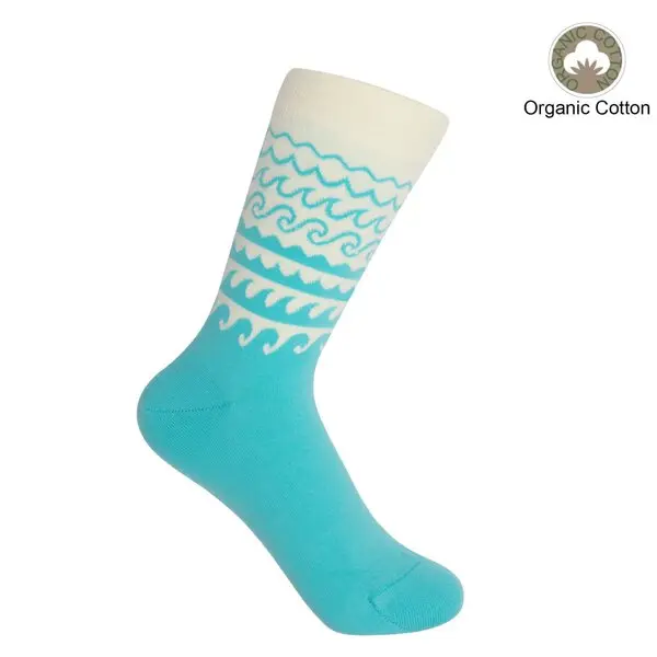 PEPER HAROW - MADE IN ENGLAND Wave Socks Cream - White