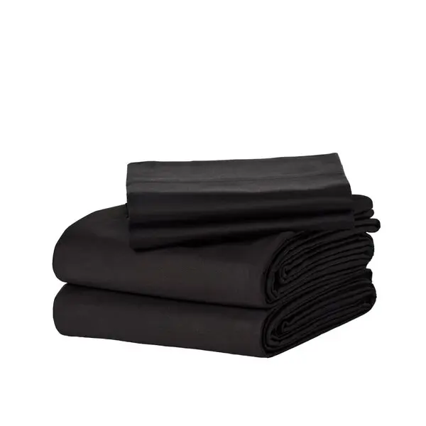 CANADIAN DOWN & FEATHER COMPANY Sheet Set Four Piece, Full / Double Bear - Black