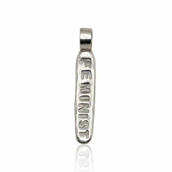 THE LILA LOBSTER Feminist Charm - Silver