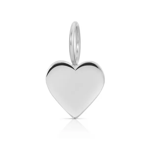 Maya Brenner Designs Charm Pendant Heart White Gold