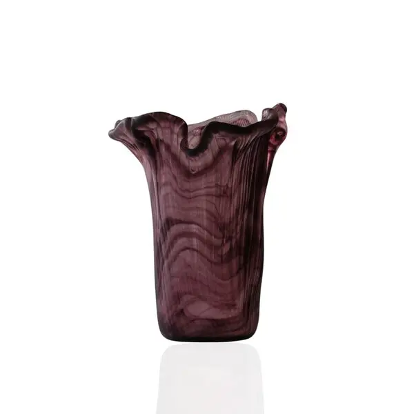 MARLETH Amorphous Frosted Glass Vase