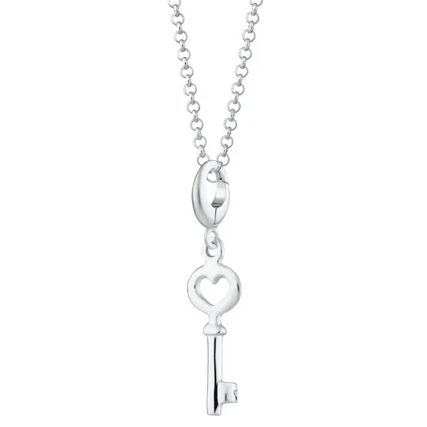 LILY CHARMED Sterling Key Charm Necklace - Silver