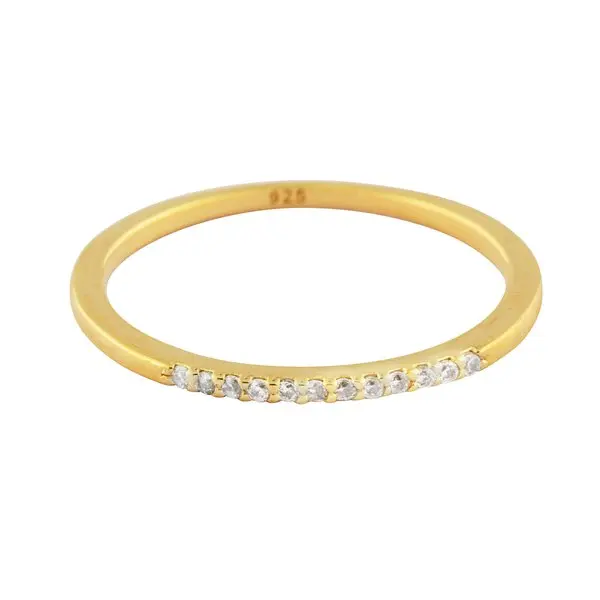 ESTERAH Sparkling Pave Band - Gold