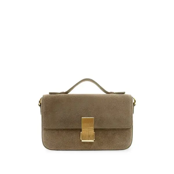 APATCHY LONDON The Flora Mink Suede Bag - Brown