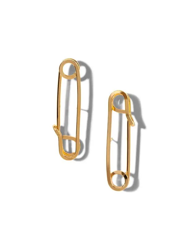 JAREDJAMIN Safety First Post Earrings - Gold