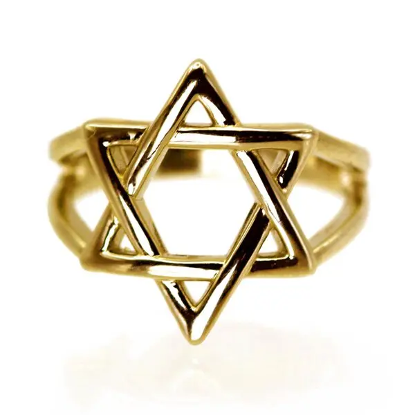 VICSTONENYC FINE JEWELRY 14k Yellow Solid Six-pointed Star Ring - Gold