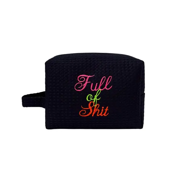 LILLY LOVES Full Of Shit Neon Cosmetic Bag - Blue