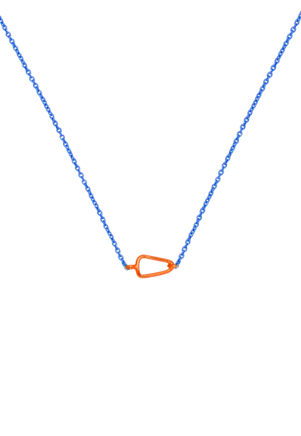 LAVANI JEWELS Blue / Orange Saito Blue And Orange Necklace - Blue/orange