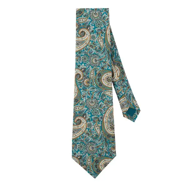 LE COLONEL Liberty Lee Manor Tie - Green