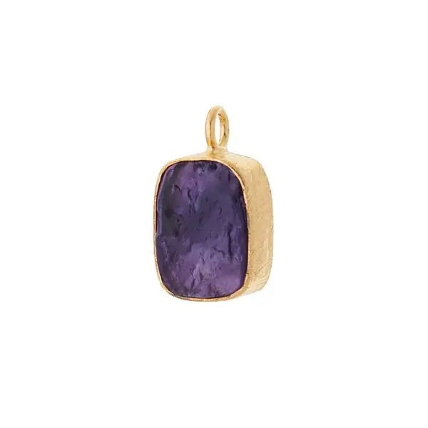 GODDESS CHARMS Eletal Crystal Amethyst Air Zodiac Signs - Gold