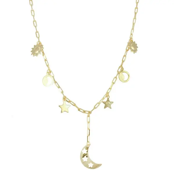 MARCIA MORAN Suki Celestial Necklace - Gold