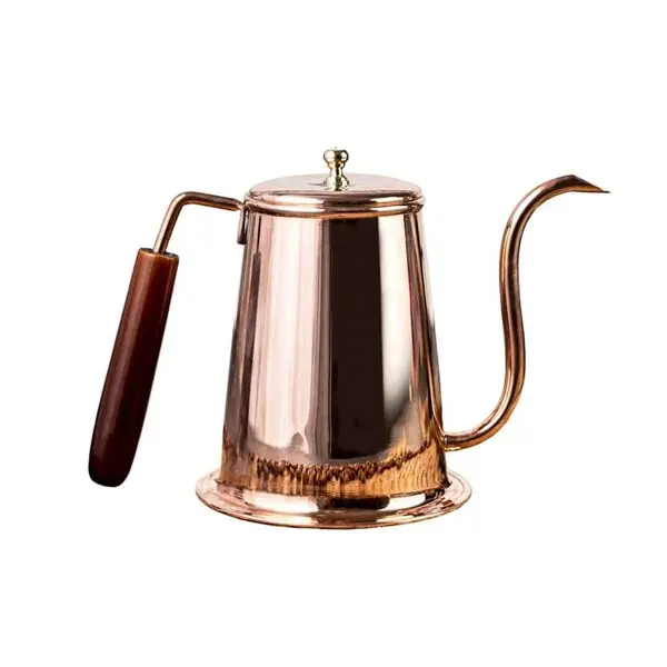 ANATOLIACRAFT Gold / Black Copper Coffee & Tea Brewing Pot - Gold/black