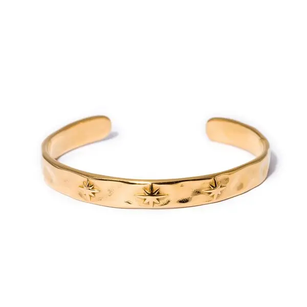 KYBELE STUDIO North Star Cuff Bracelet - Gold